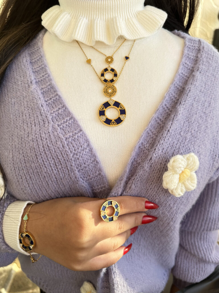 Circle collection Full Set (Dark Blue) | Tektaak jewellery